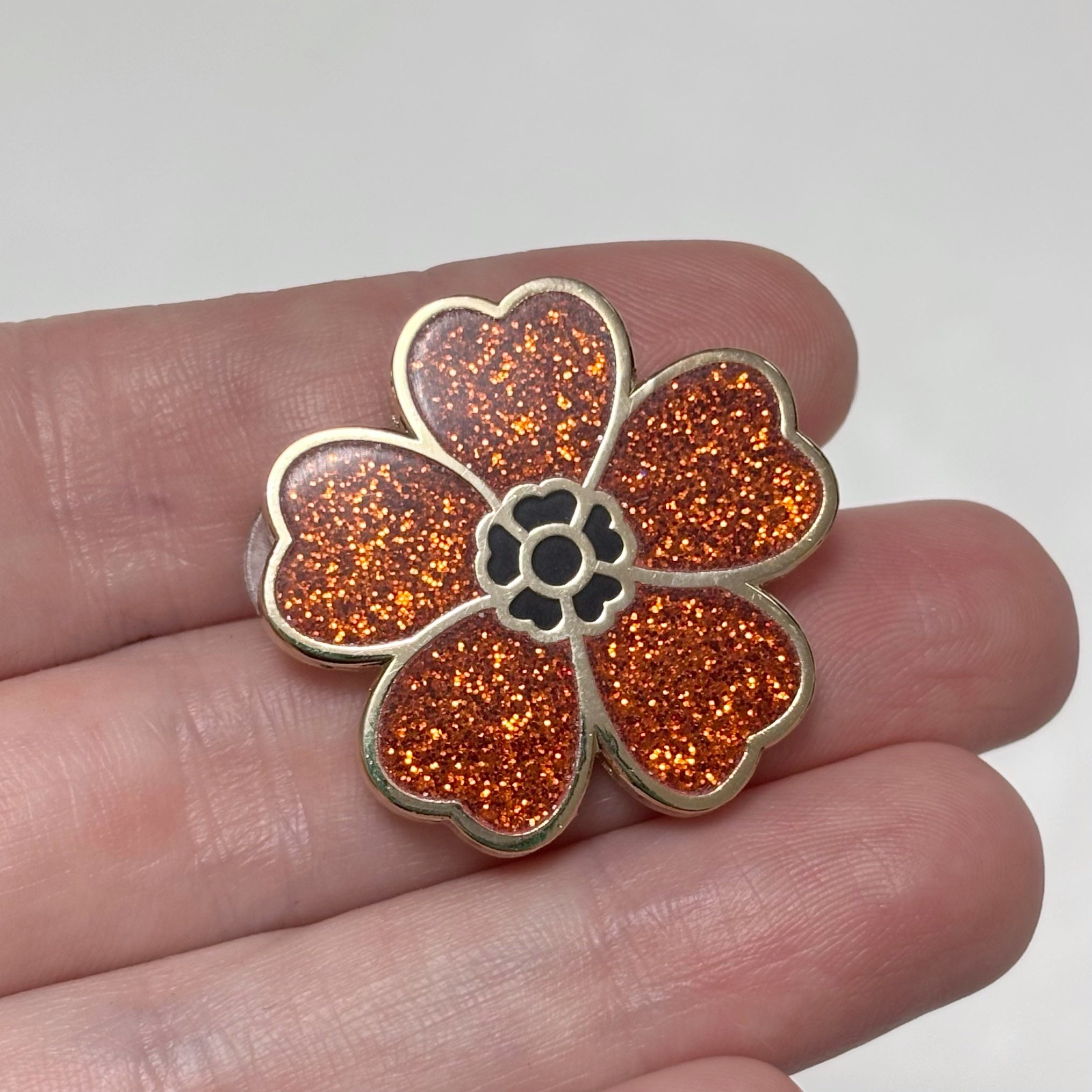 Poppy 40mm Hard Enamel Pin – Jesse Irwin Art