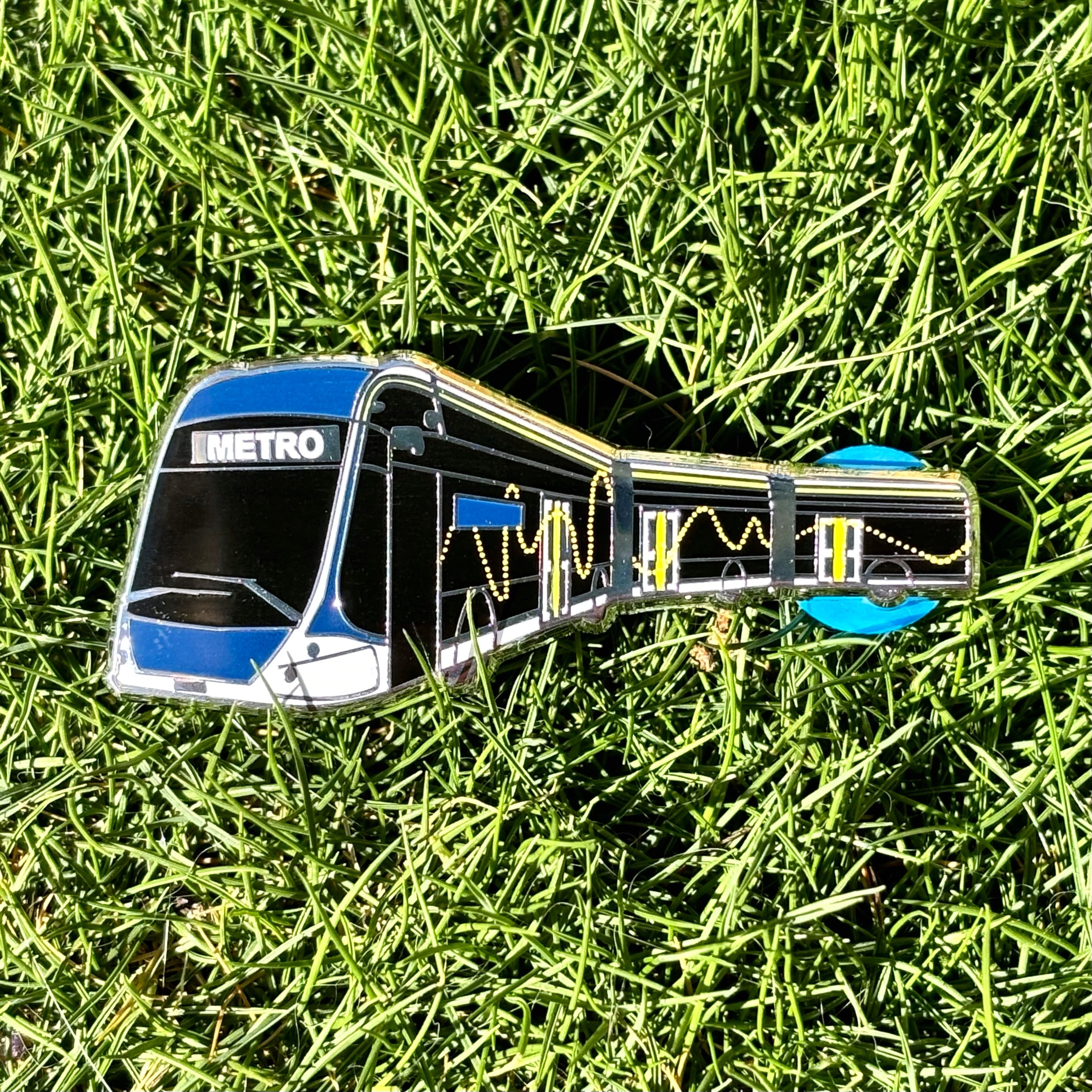 Brisbane Metro Hard Enamel Pin (Updated) – Jesse Irwin Art