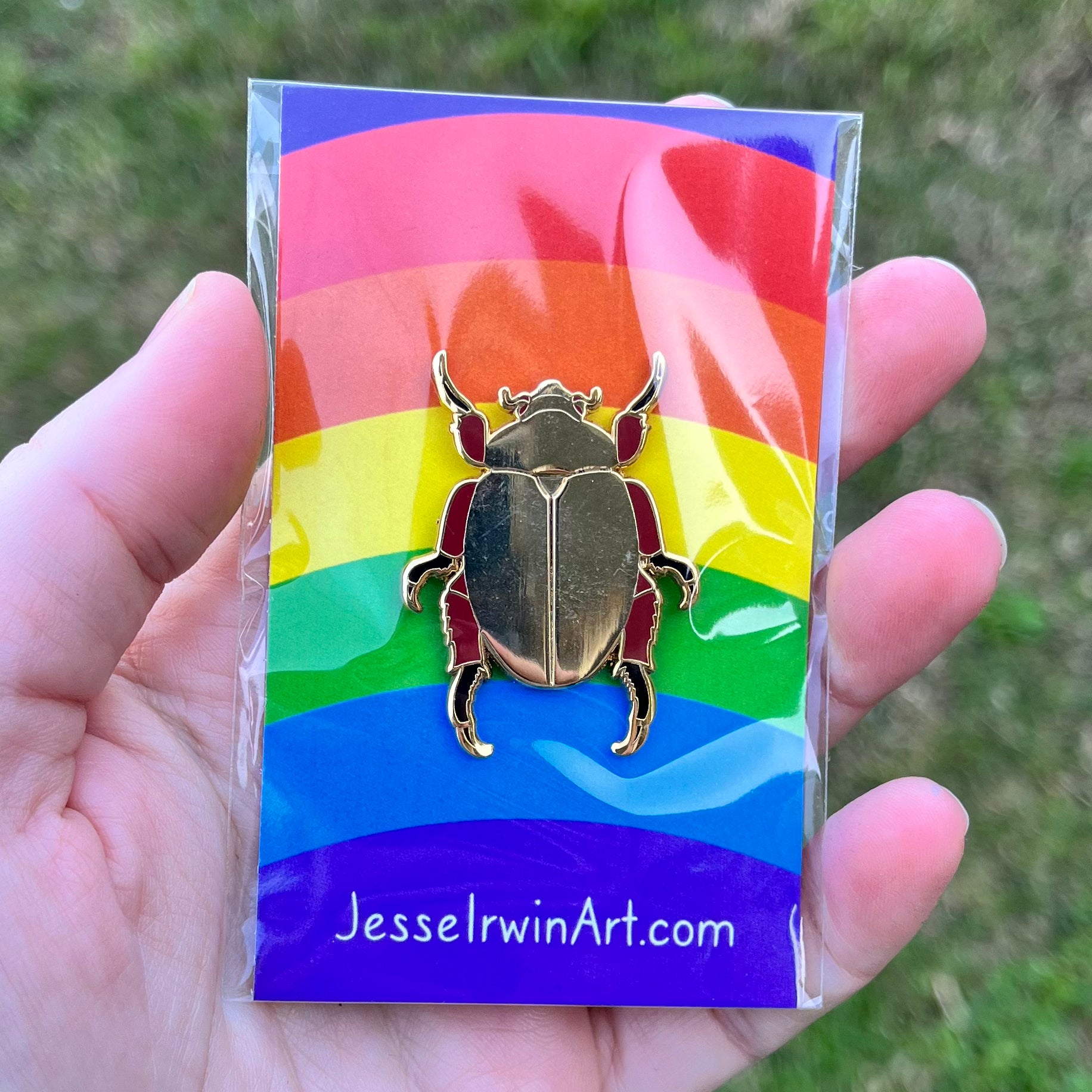 Magnetic Needleminder - Christmas Beetle – Jesse Irwin Art