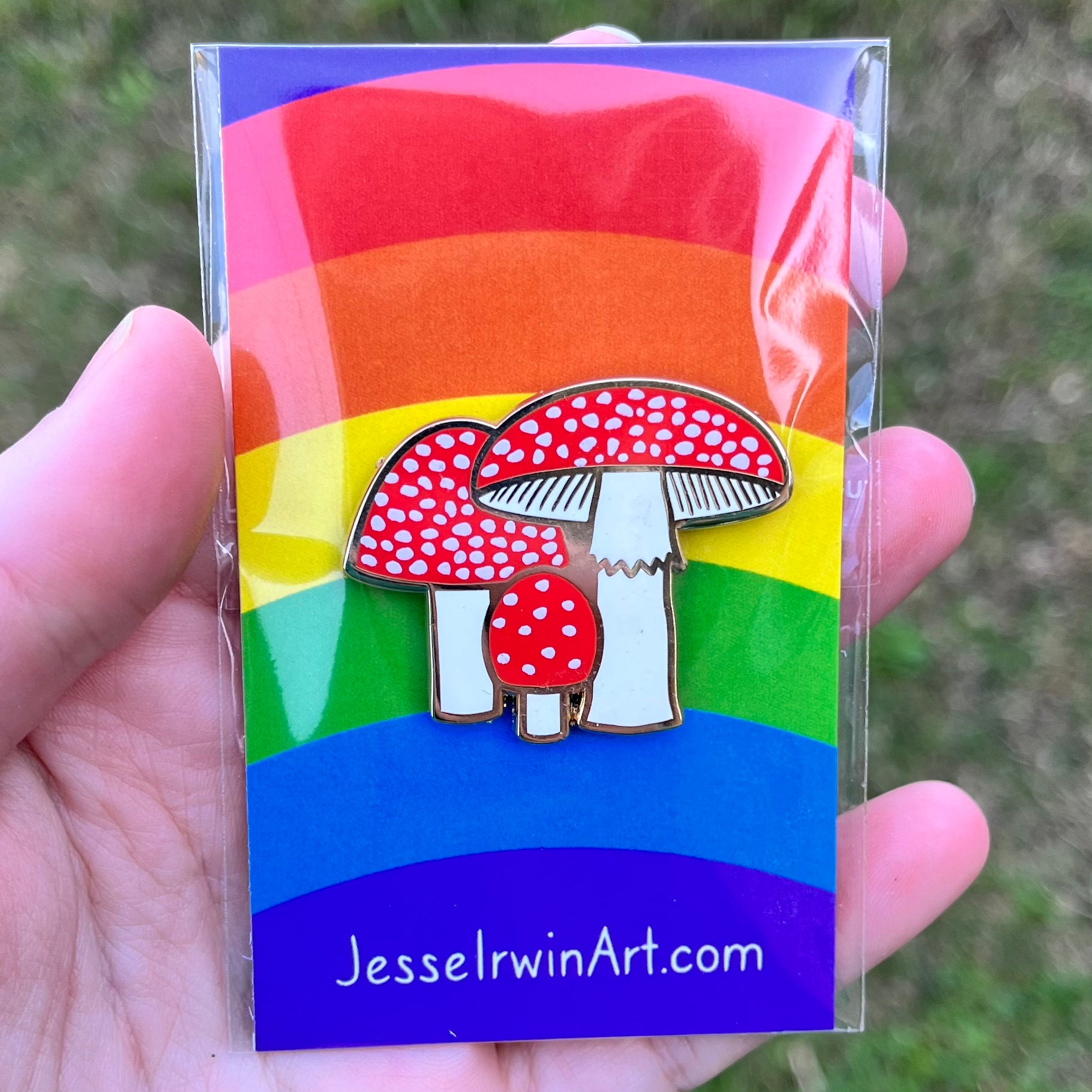 Magnetic Needleminder - Amanita Muscaria Mushroom – Jesse Irwin Art