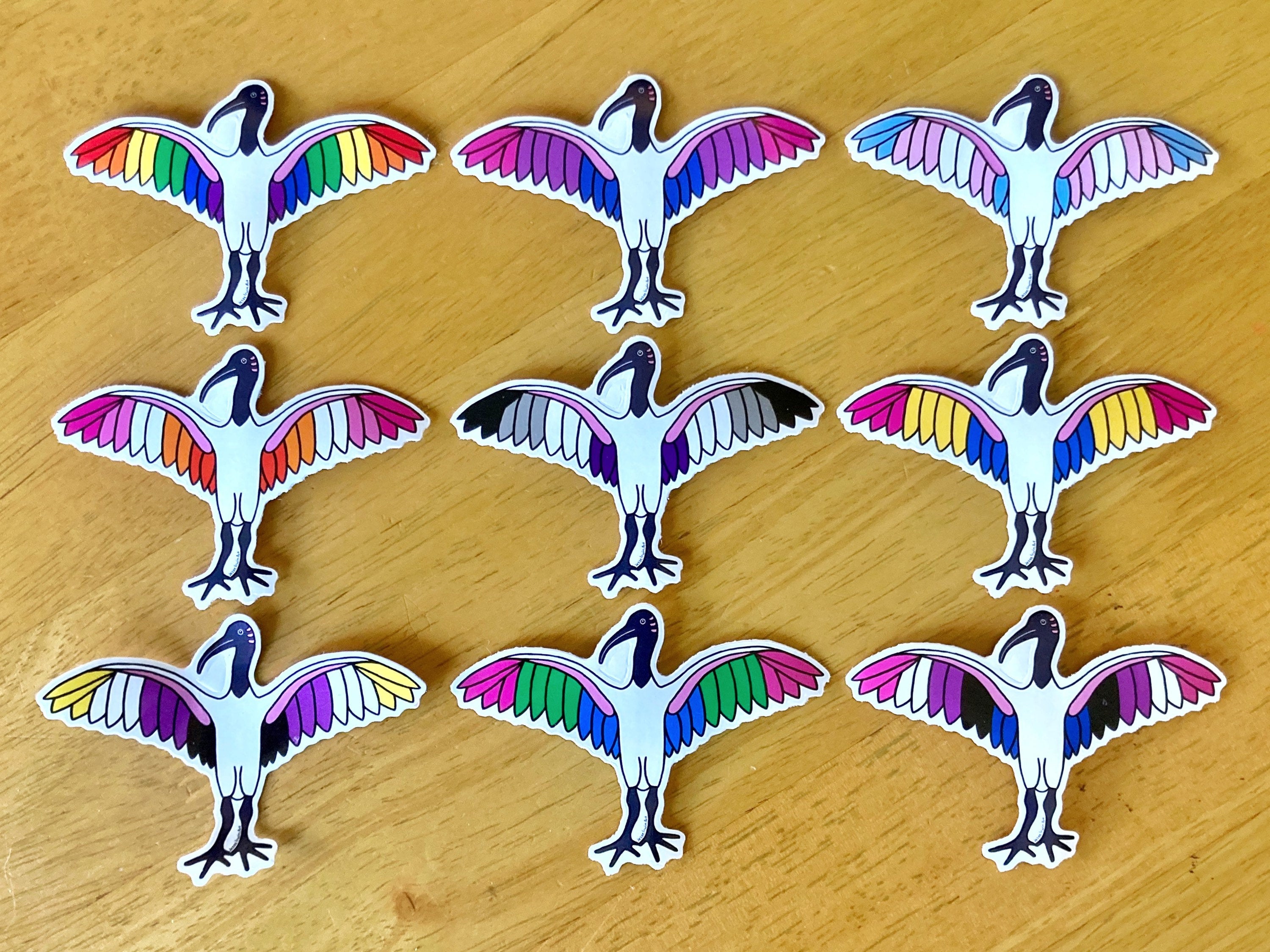 Pride Flags Ibis Vinyl Stickers! – Jesse Irwin Art