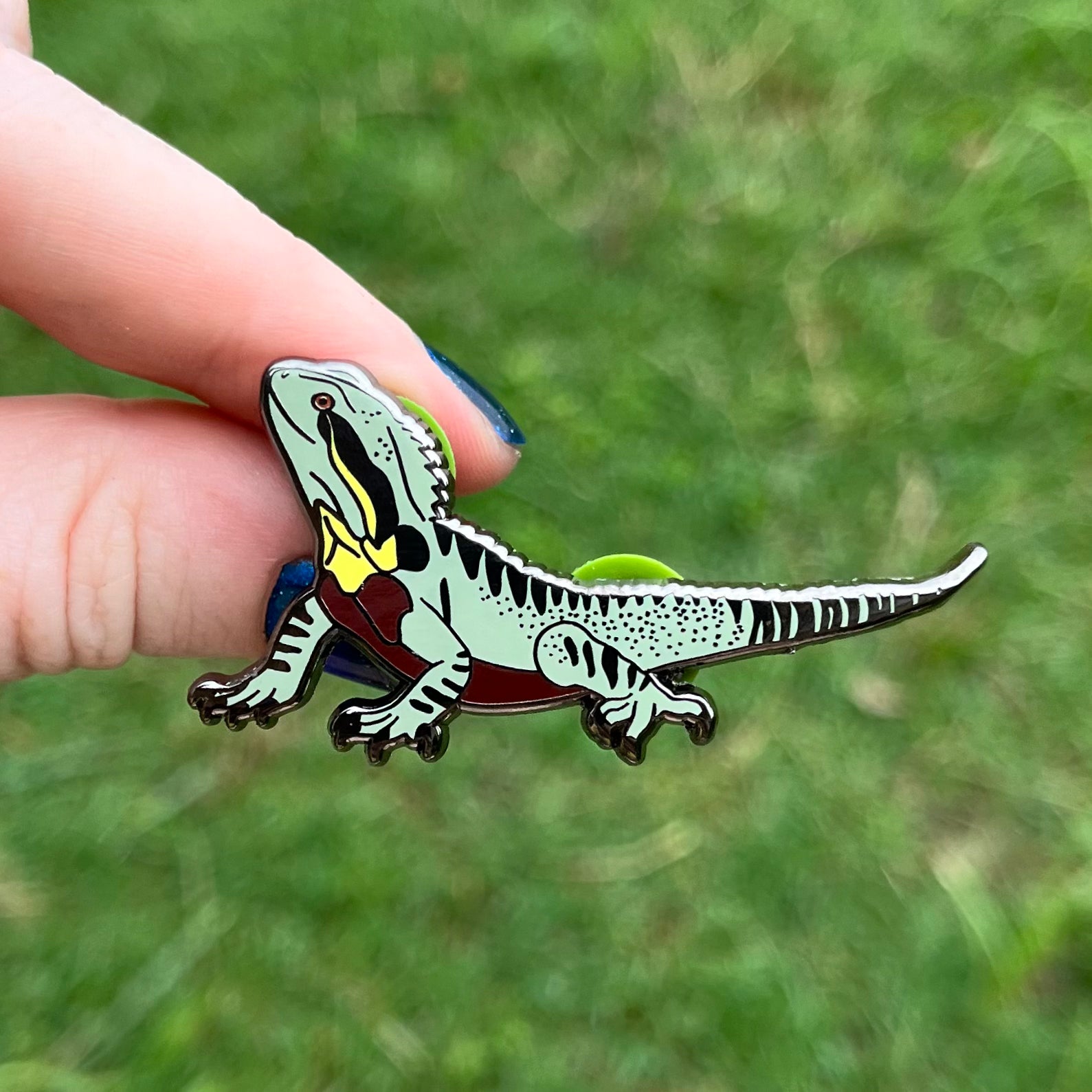 Eastern Water Dragon Hard Enamel Pin – Jesse Irwin Art