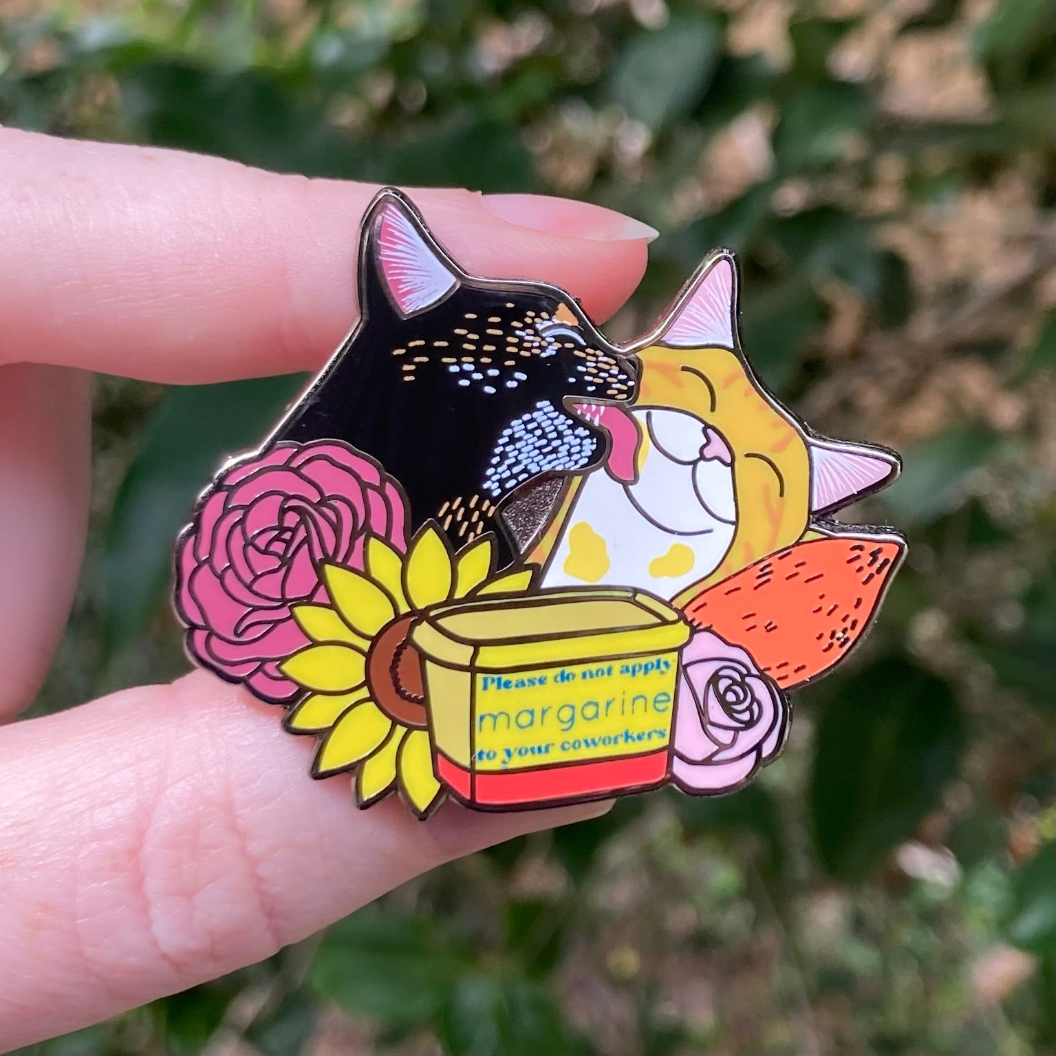 Jorts and Jean - Hard Enamel Pin SECONDS – Jesse Irwin Art