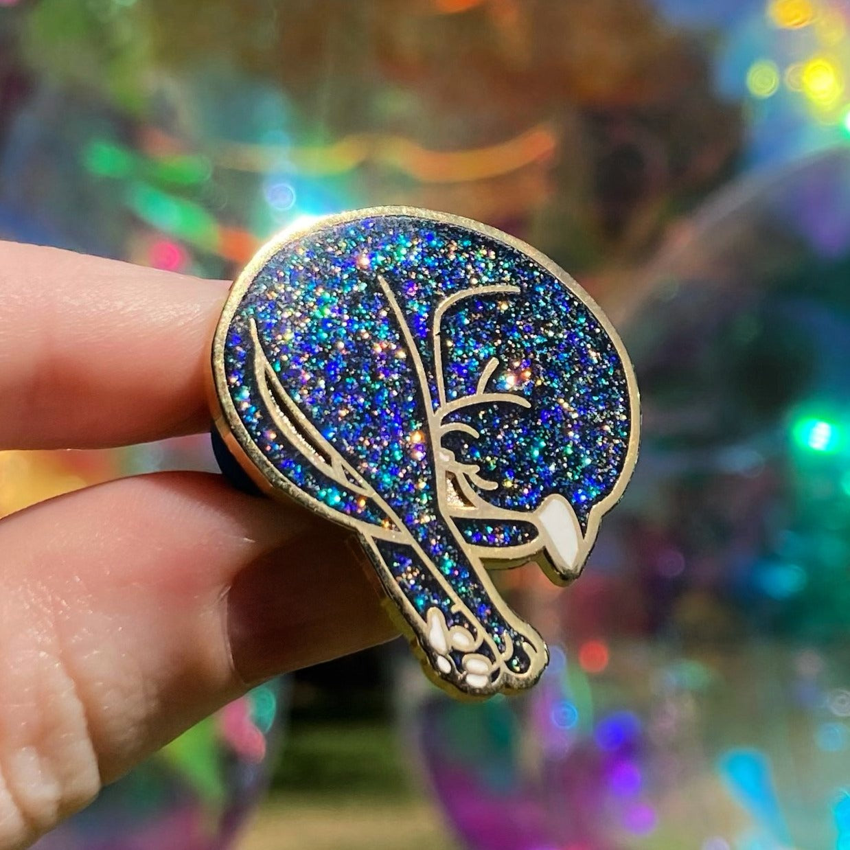 Galaxy Cat - Curled Cat Pin - 35mm Hard Enamel Pins – Jesse Irwin Art