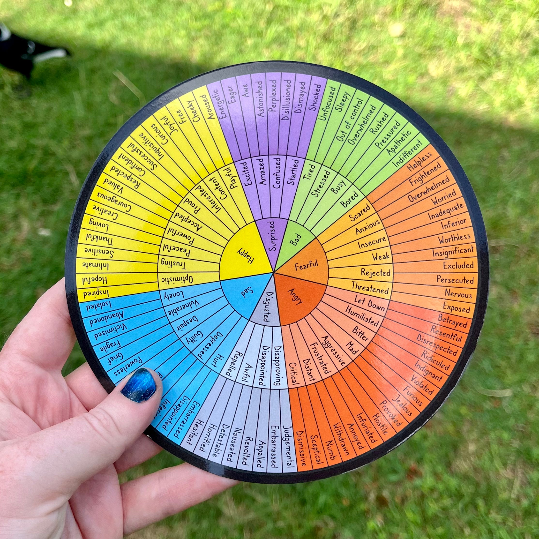 Feelings Wheel Magnet LARGE – Jesse Irwin Art