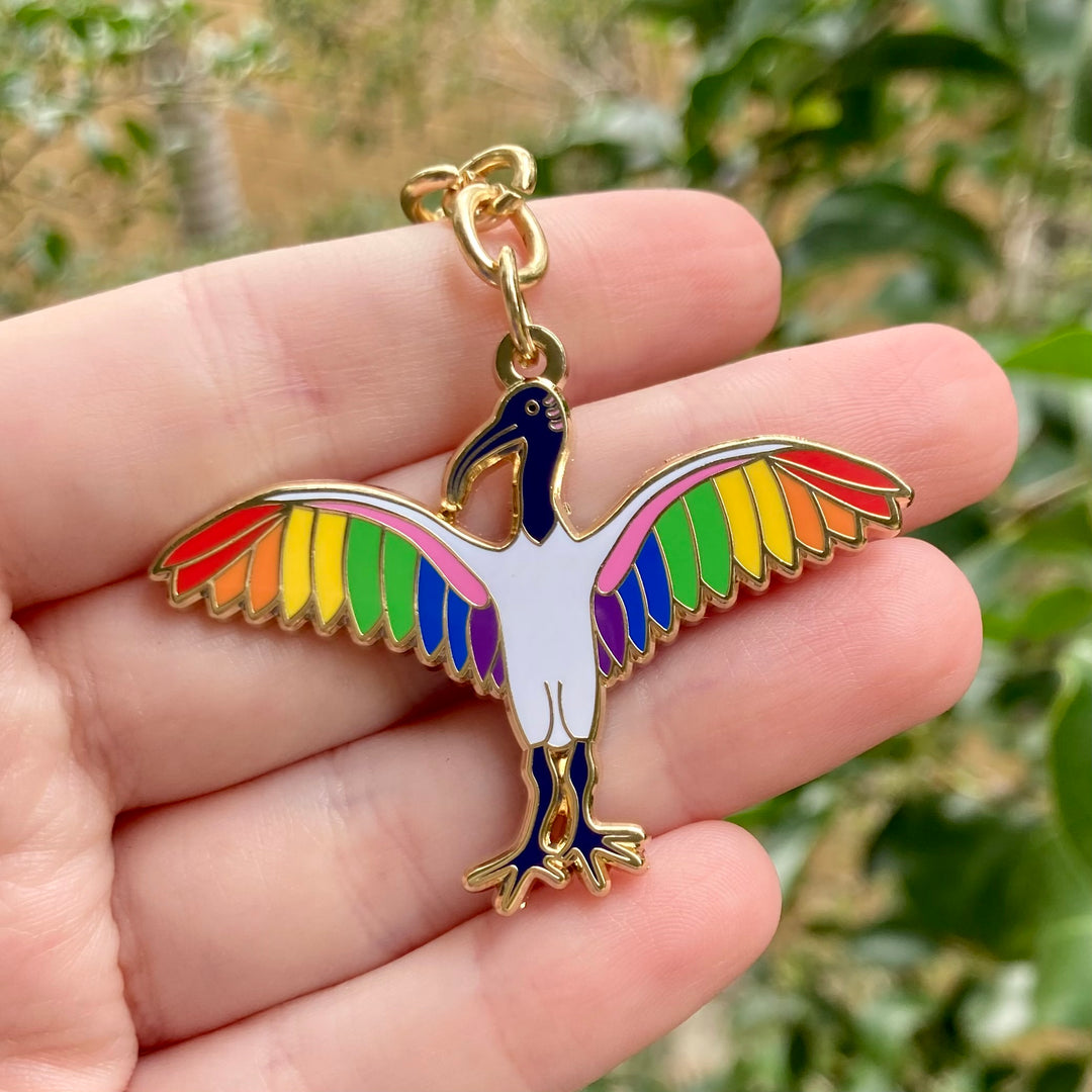 Bin Chicken Appreciation Society Enamel Pin – Jesse Irwin Art