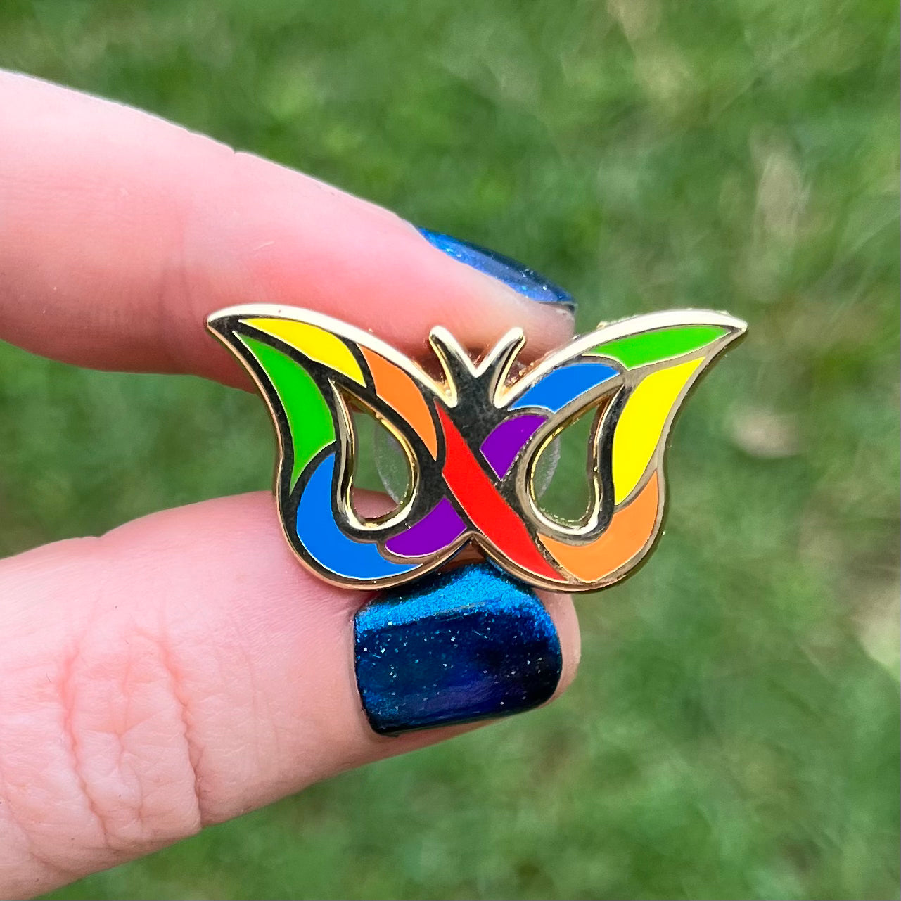 ADHD Neurodivergence Infinite Rainbow Butterfly Hard Enamel Pin – Jesse ...